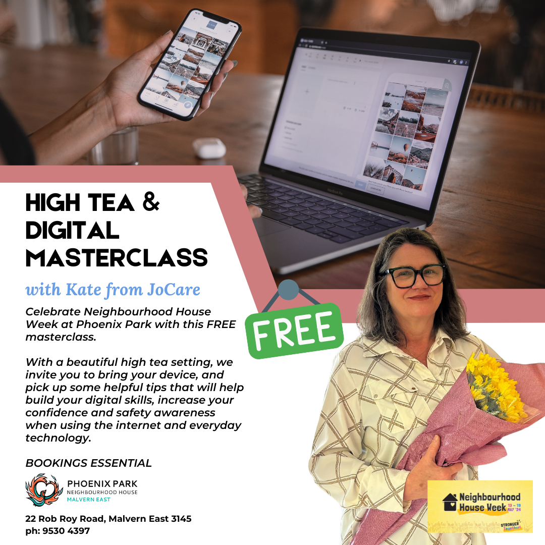 High Tea & Digital Masterclass | Neighbourhood Houses